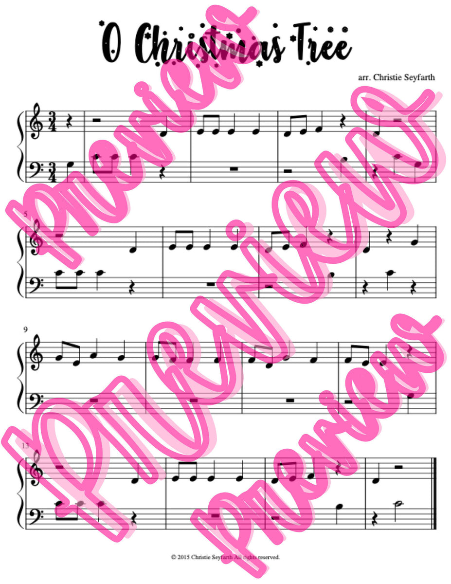 O Christmas Tree: Elementary Piano Solo – Music Teacher Resources