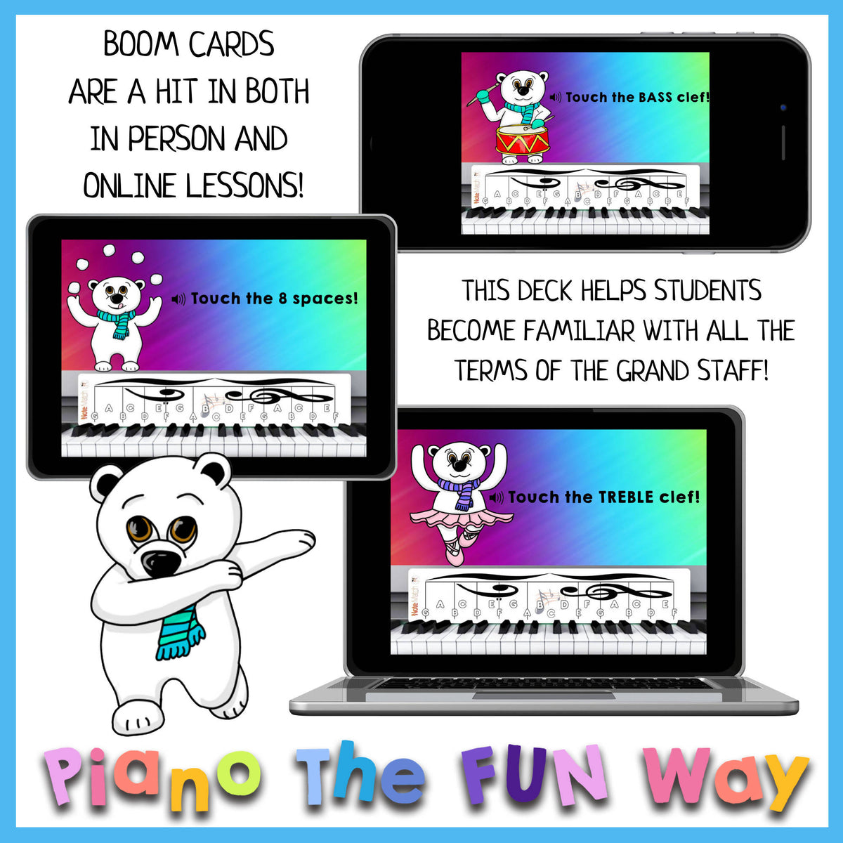 Boom Cards: NoteMatch Intro – Music Teacher Resources