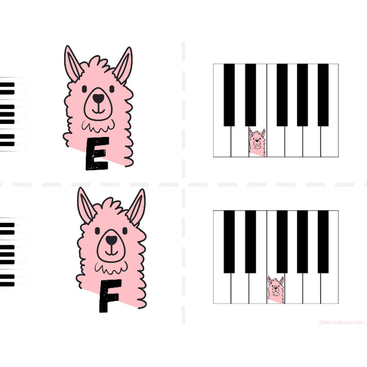 Match My Musical Llamas – Music Teacher Resources