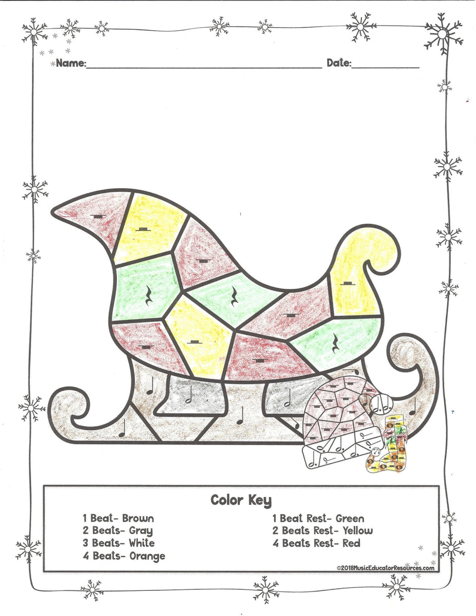 Coloring music worksheets – Music Teacher Resources