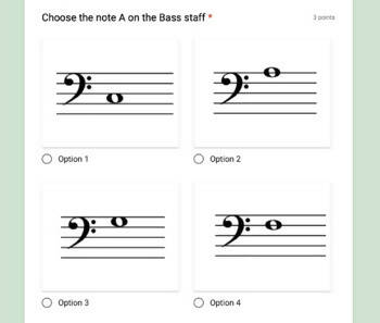 Google Classroom DIGITAL Music Theory Lesson 4 TEST UNIT 1 - Self-Grad ...