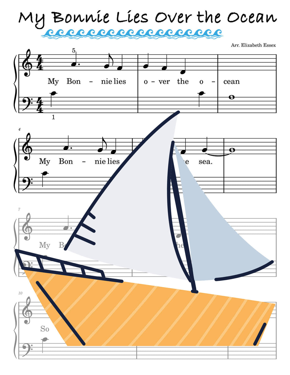 My Bonnie lies over the Ocean - primer level – Music Teacher Resources