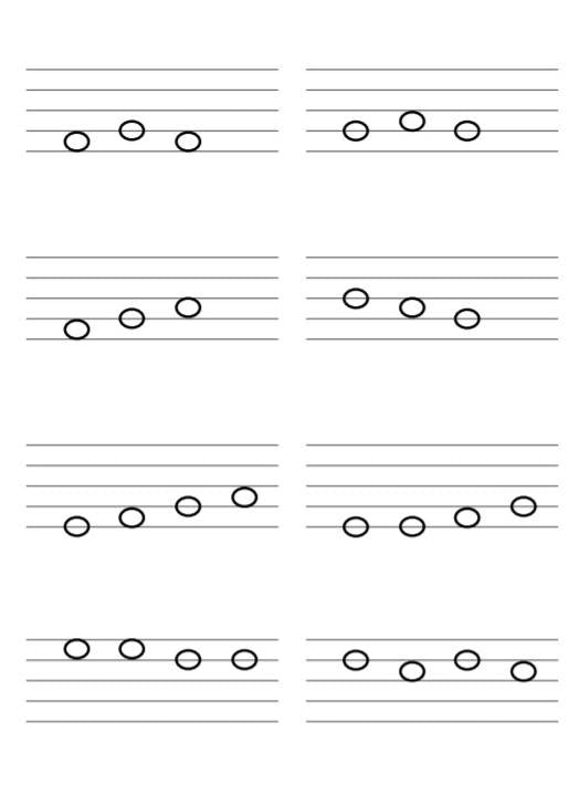 Sight-Reading Cards 2nds, 3rds, 4ths – Music Teacher Resources