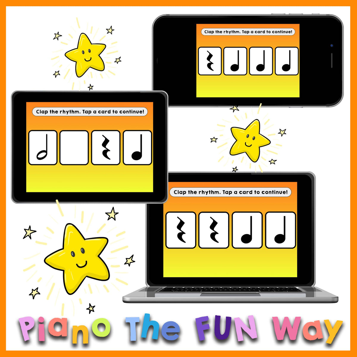 Boom Cards: Clapping 4/4 Rhythm - Time Signature (Beginners) – Music ...