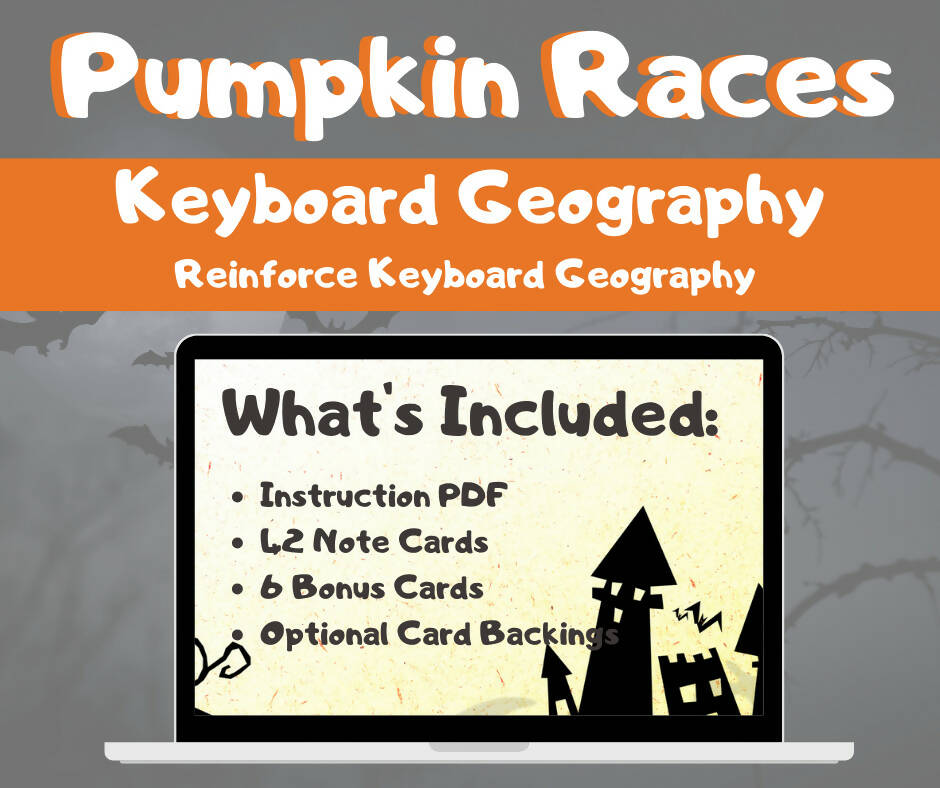 Pumpkin Races - Halloween Keyboard Geography Card Game – Music Teacher ...