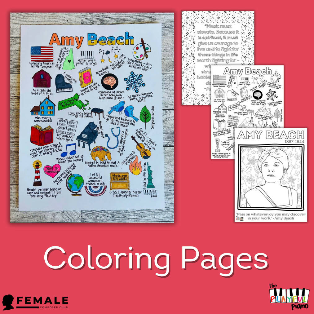 Amy Beach Composer of the Month Resource Pack – Music Teacher Resources