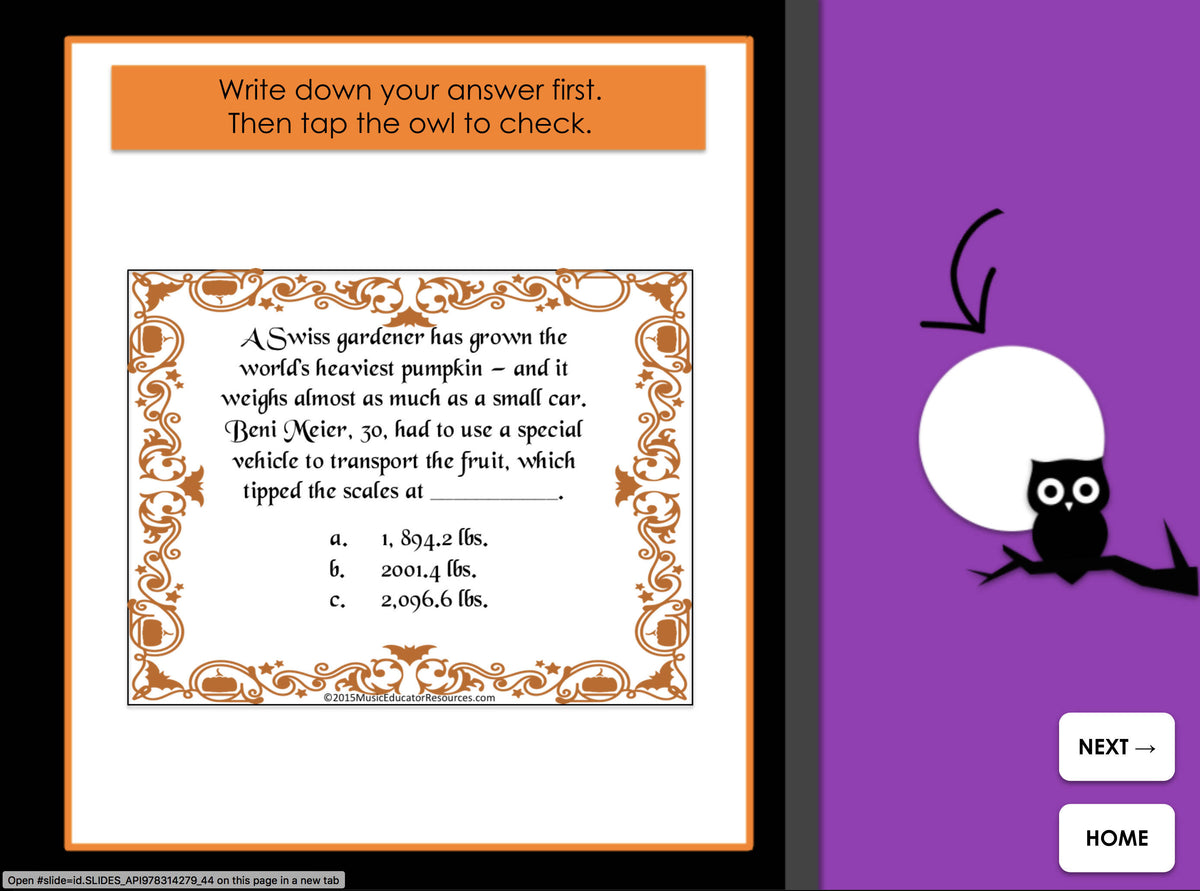 Halloween Trivia | FREE | Interactive Digital Game – Music Teacher ...