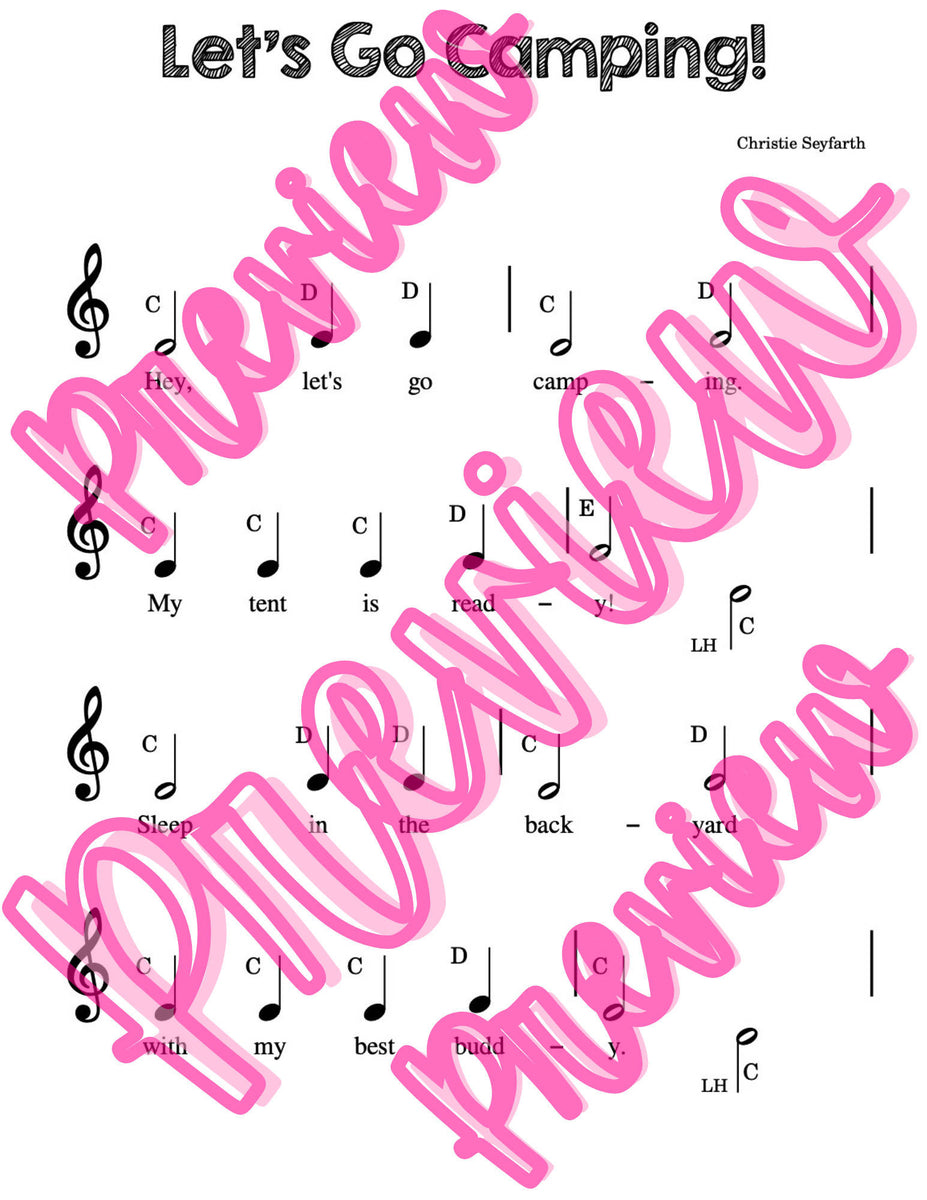 Let's Go Camping! | Early Elementary Solo – Music Teacher Resources