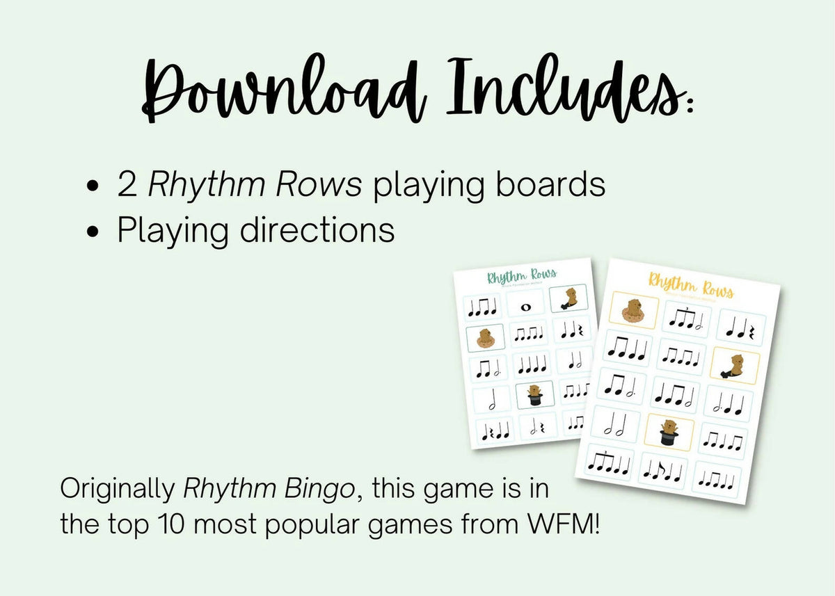 Rhythm Rows – Music Teacher Resources