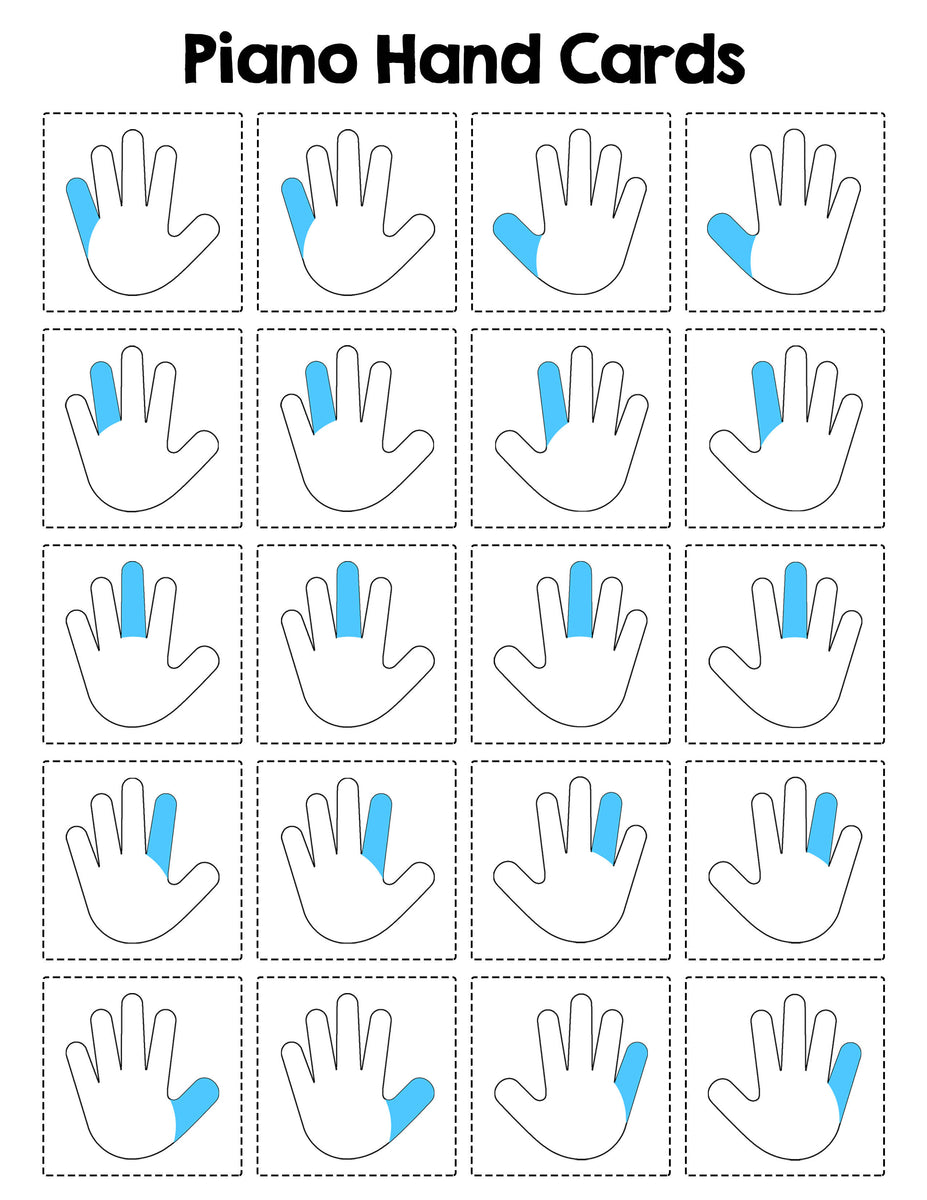 Piano Hand Cards – Music Teacher Resources