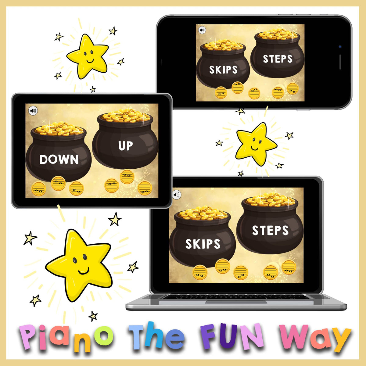 Boom Cards: Sorting Coins - Intervals & Direct (Steps, Skips, Up, Down ...