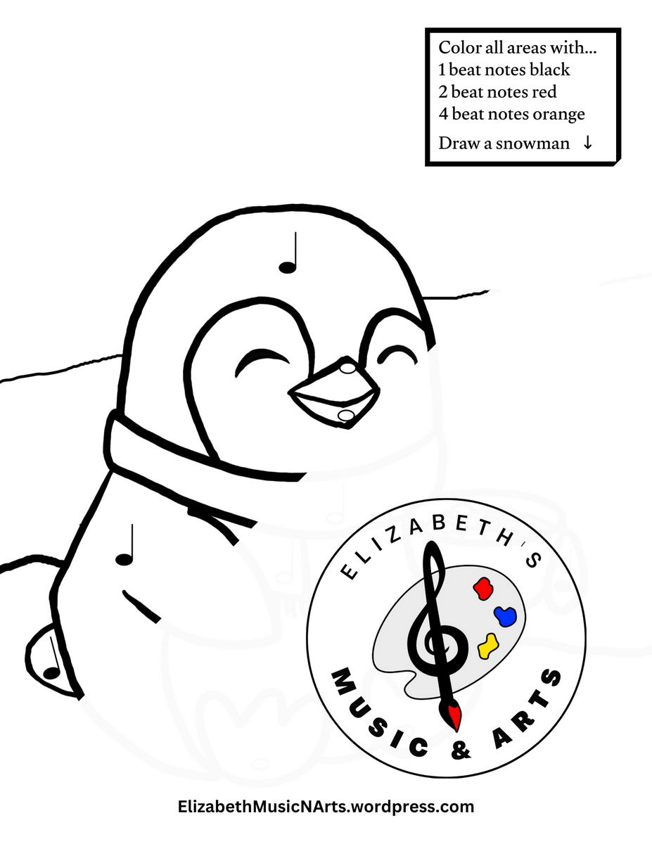 Color by Note - Penguin – Music Teacher Resources