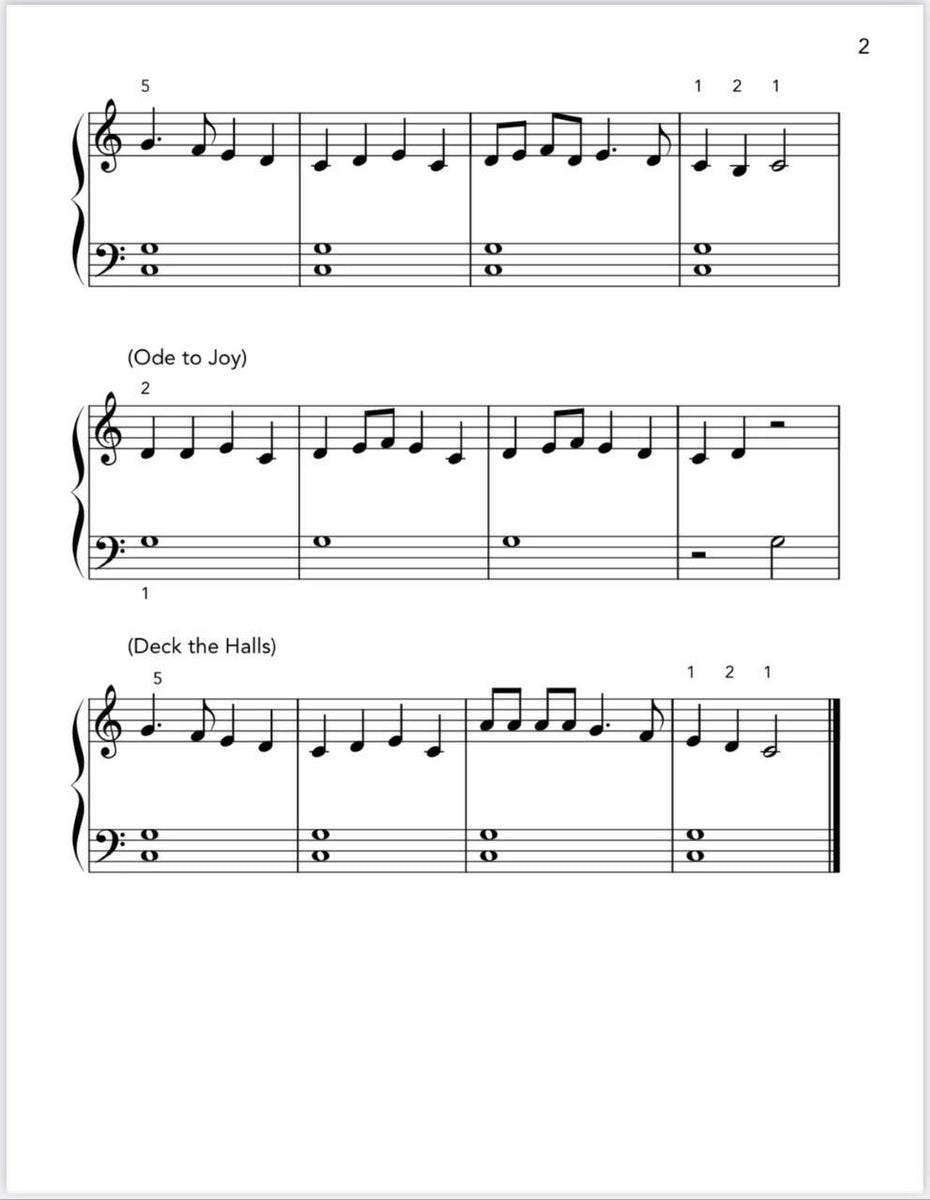 ODE TO JOY / DECK THE HALLS MASH-UP early elementary piano solo – Music ...