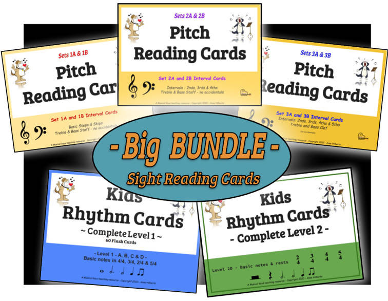 Flash Cards – Sight Reading Rhythm & Pitch: BIG Value Bundle: Studio L ...