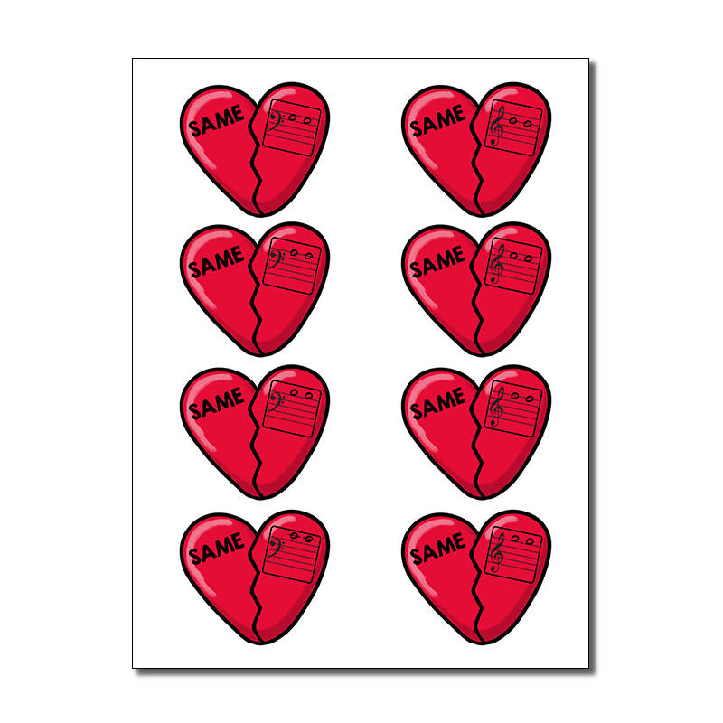 Beginner Intervals (Valentine’s Day Edition) – Music Teacher Resources