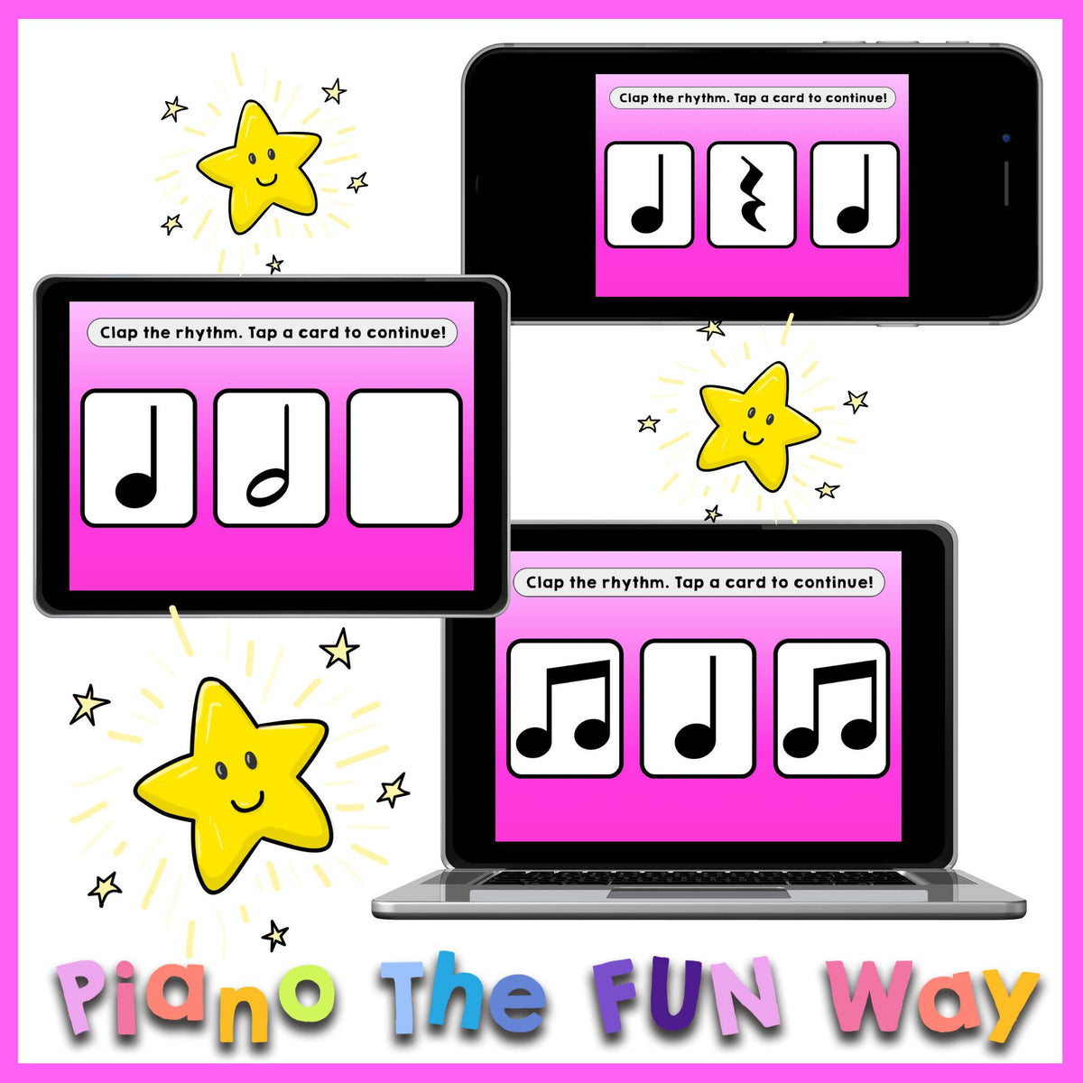Boom Cards: Clapping 3/4 Time Signature (with Eighth Notes) – Music ...