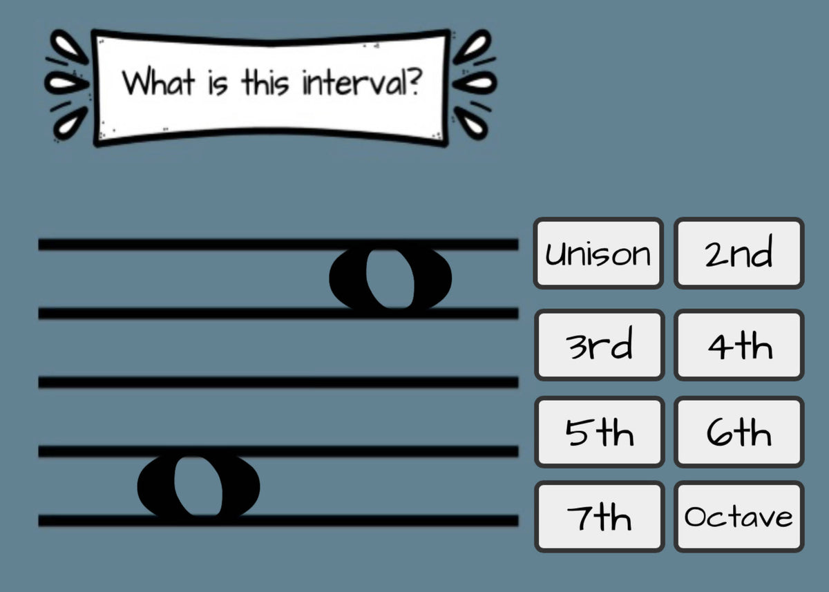 INTERVAL BOOM CARDS: Unison - Octaves – Music Teacher Resources