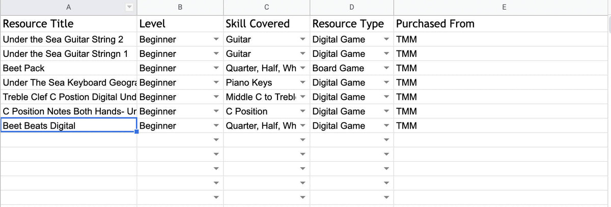 Piano Teacher Digital Resource Organizer – Music Teacher Resources
