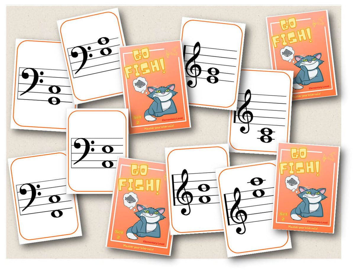 Go FISH! Interval Game - Set 1 – Music Teacher Resources