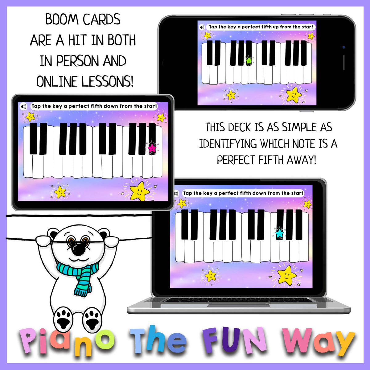 Boom Cards: Perfect Fifths – Music Teacher Resources