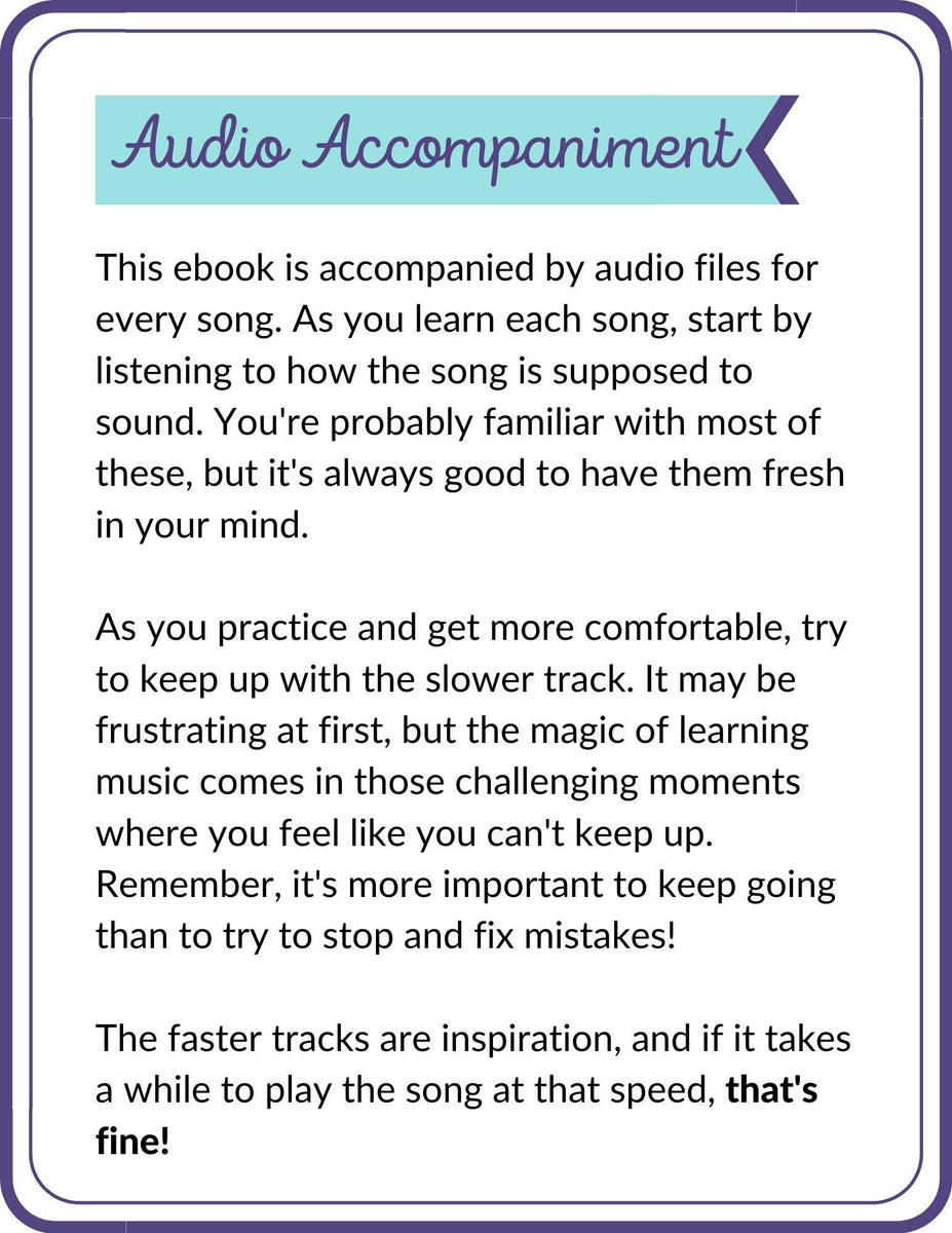 "Middle C Success for Everyone" Beginner Sheet Music (Individual Licen ...