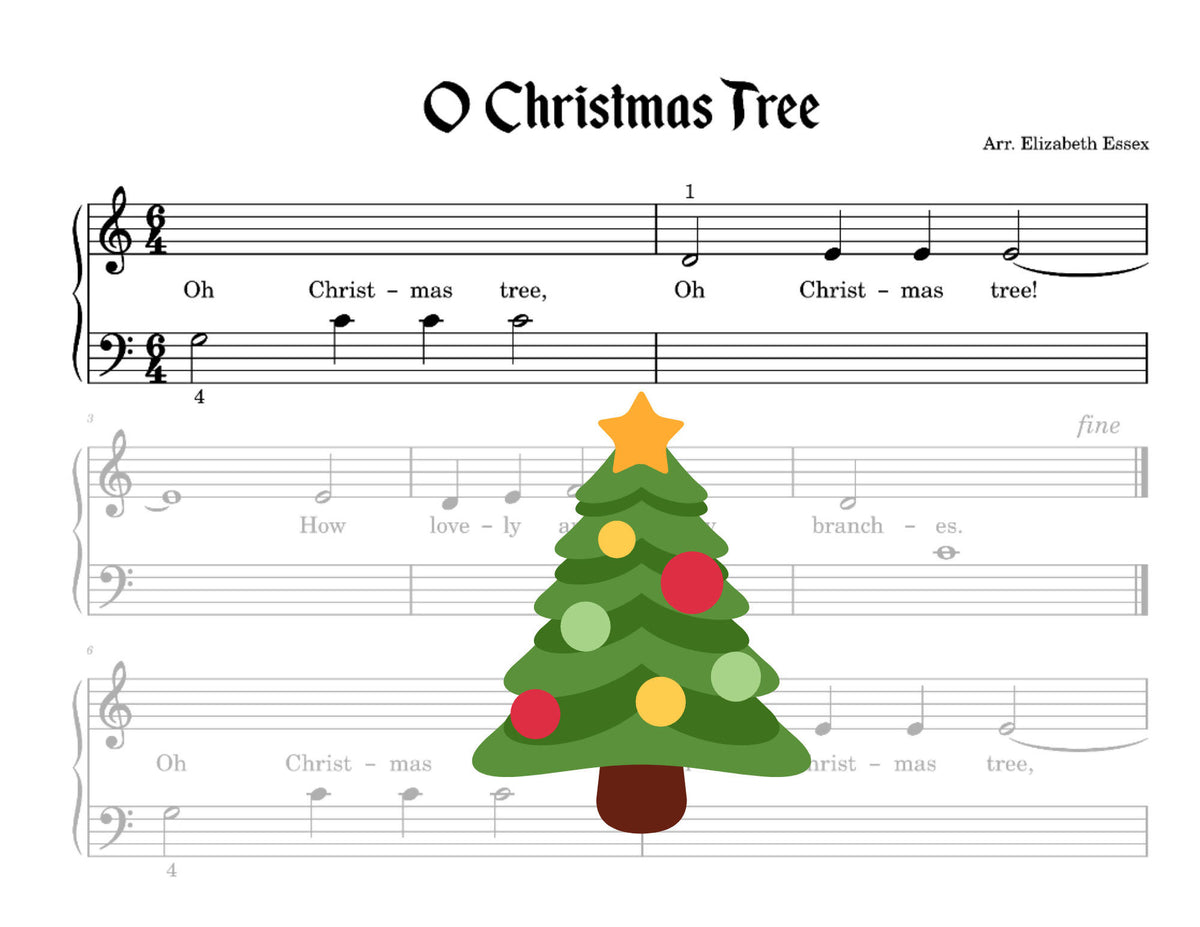Oh Christmas Tree - Primer Level – Music Teacher Resources