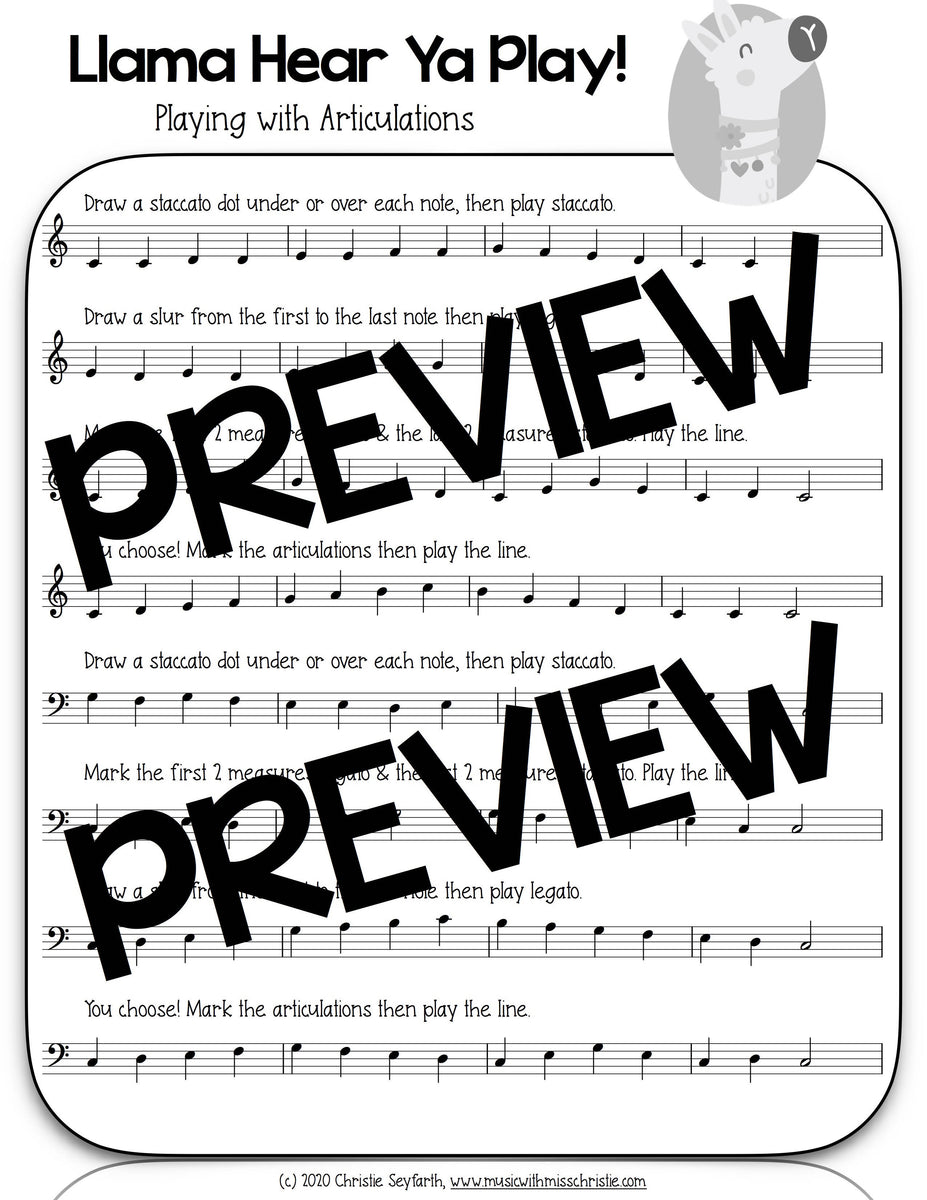 Late Elementary Articulations Worksheets {Llama Here Ya Play! Series ...