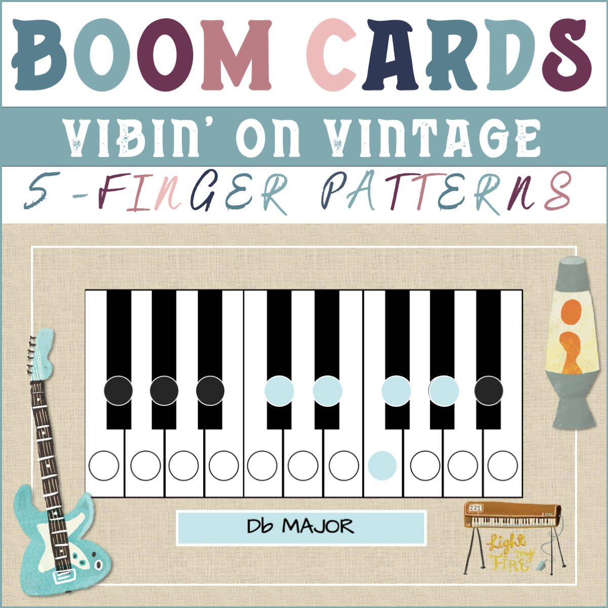 5-FINGER PATTERNS (PENTASCALES) BOOM CARDS – Music Teacher Resources