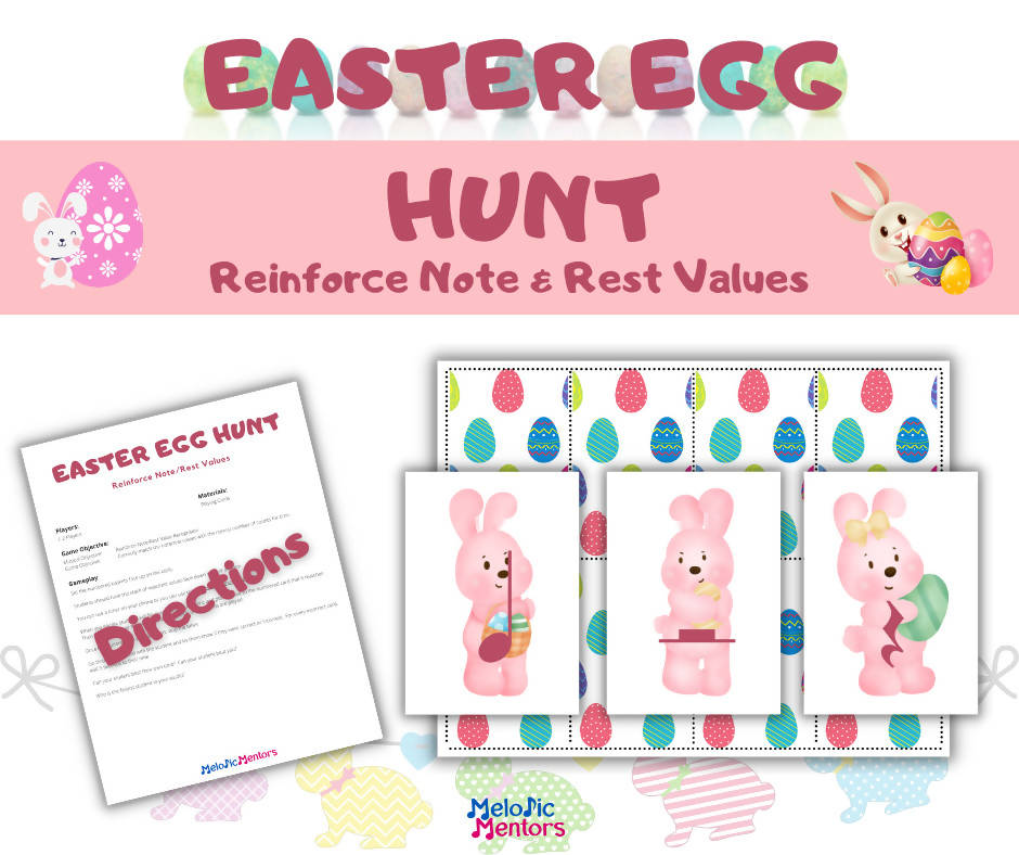 Easter Egg Hunt Note & Rest Values Recognition – Music Teacher Resources