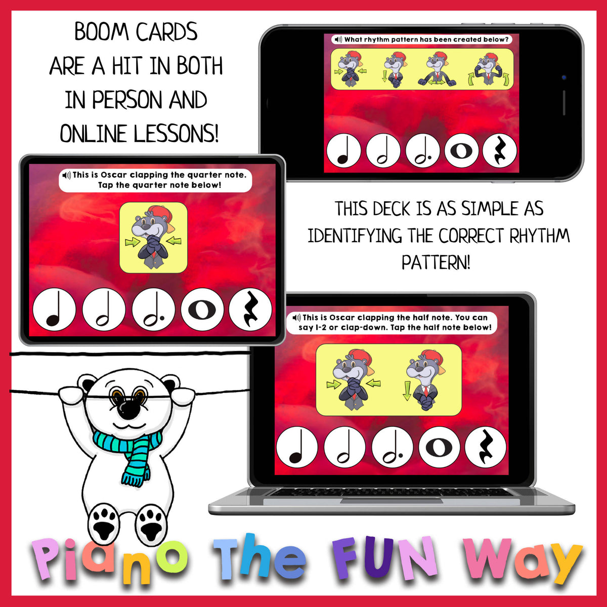 Boom Cards: Rhythm for Beginners – Music Teacher Resources