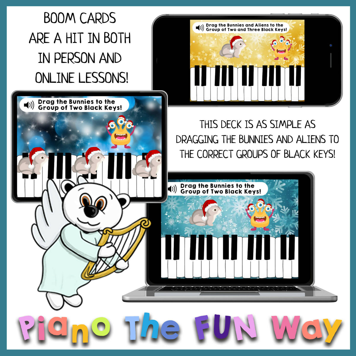 Boom Cards: Bunnies and Aliens (Holiday Edition) – Music Teacher Resources