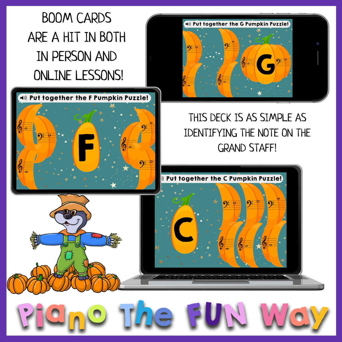 Boom Cards: Pumpkin Puzzles Level 3 – Music Teacher Resources