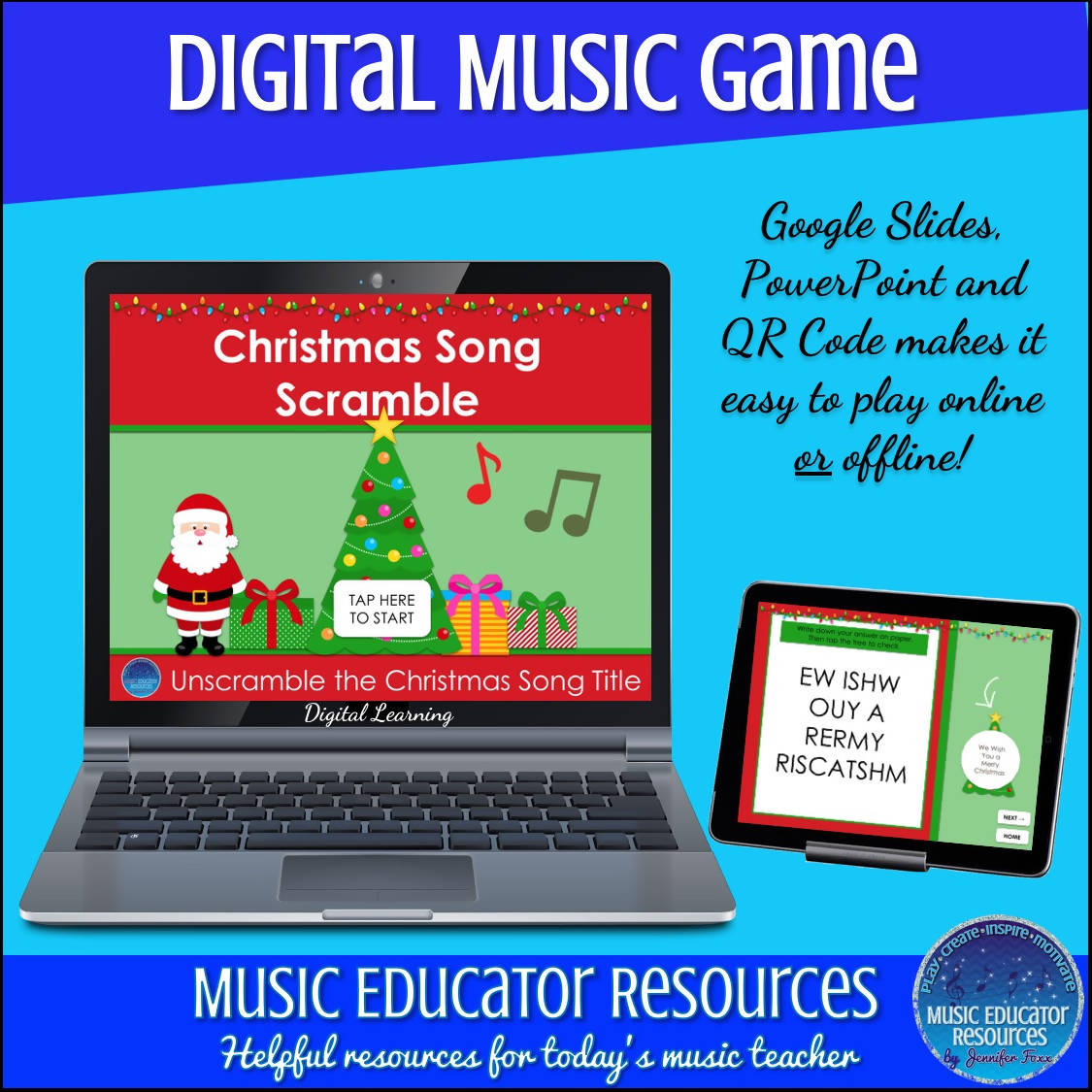 Christmas Song Word Scramble – Music Teacher Resources