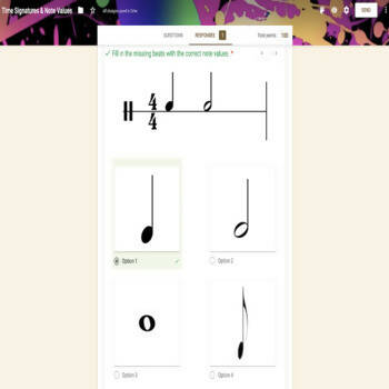 Google Classroom DIGITAL Music Theory Lesson 7: Time Signatures and No ...