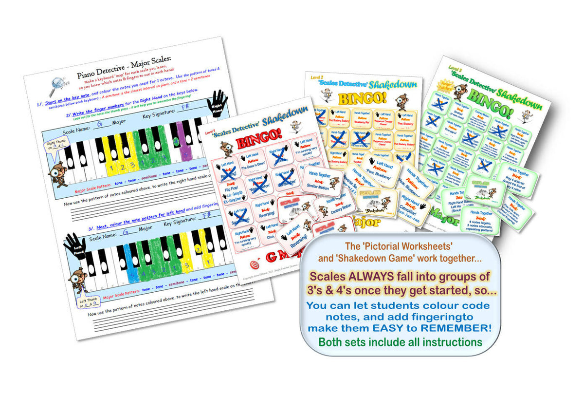 The ‘Piano Scales Detective’ SHAKEDOWN! – Music Teacher Resources