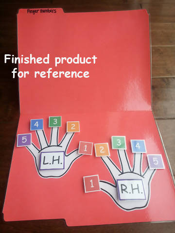 Finger Number File Folder – Music Teacher Resources