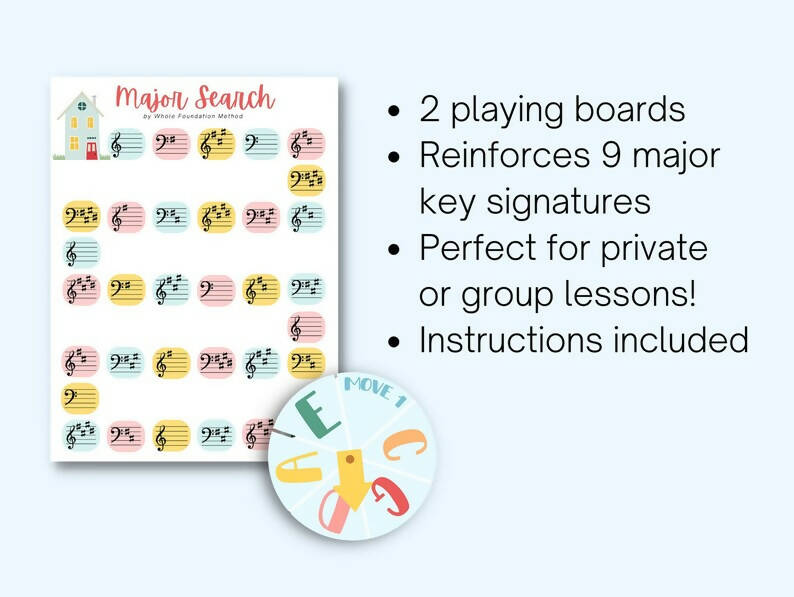 Major Search [Key Signature Game] – Music Teacher Resources