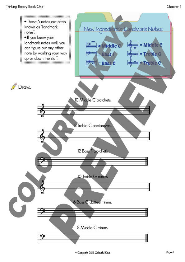 US Version: Thinking Theory Book One – Reproducible Music Theory Workb ...