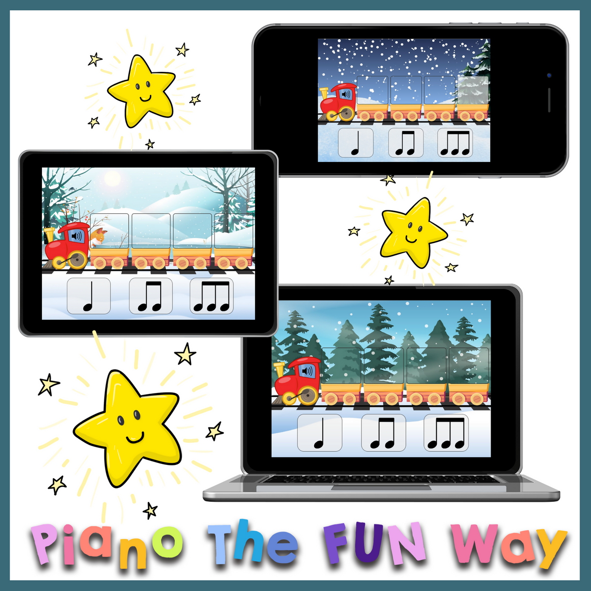 Boom Card: Rhythm Train Level 4 (quarter, Eighths & Triplets) – Music ...