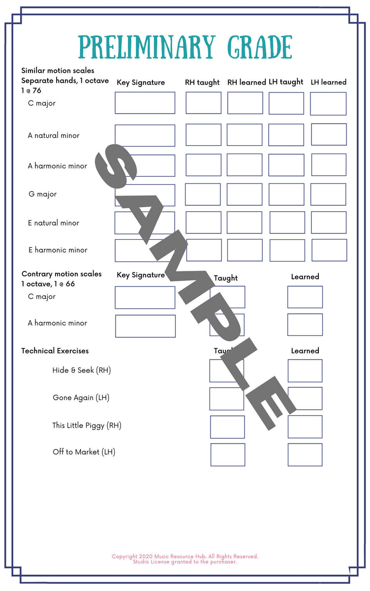 AMEB Technical Work Preliminary to Grade 4 (Comprehensive Syllabus ...
