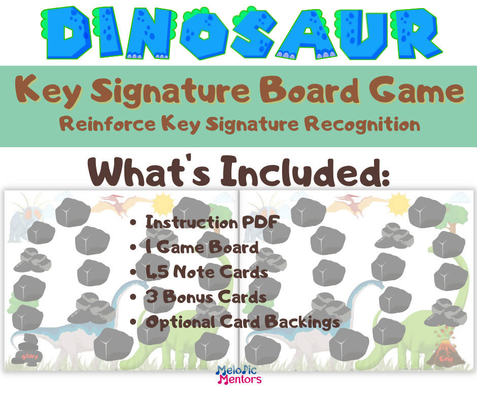 Dinosaur Key Signatures – Music Teacher Resources