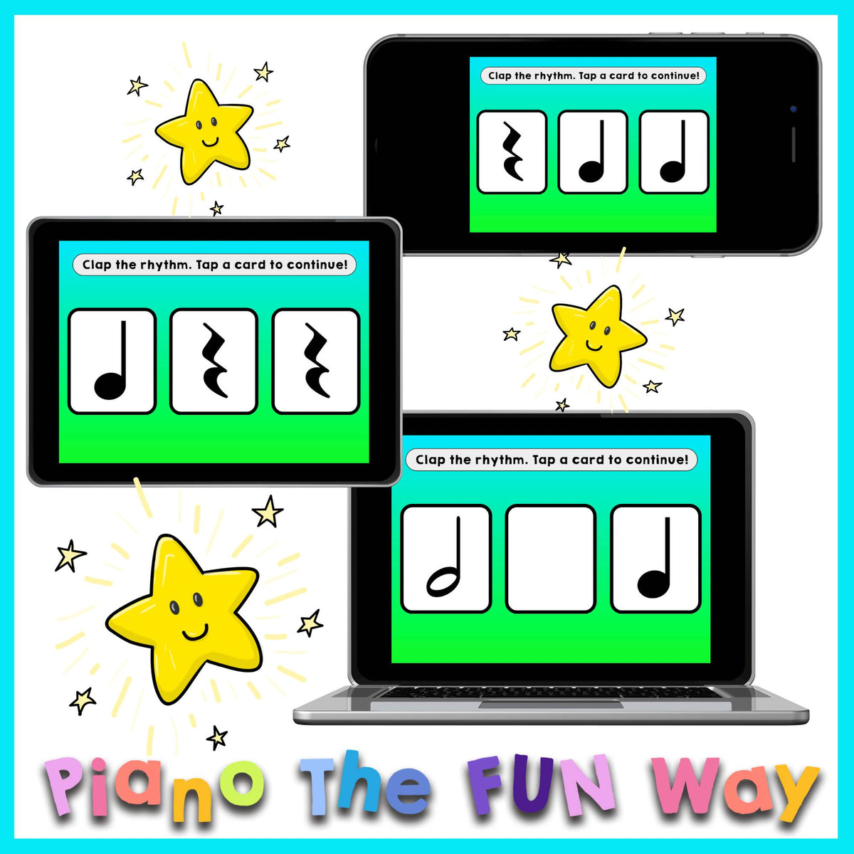 Boom Cards: Clapping 3/4 Rhythm - Time Signature (Beginners) – Music ...