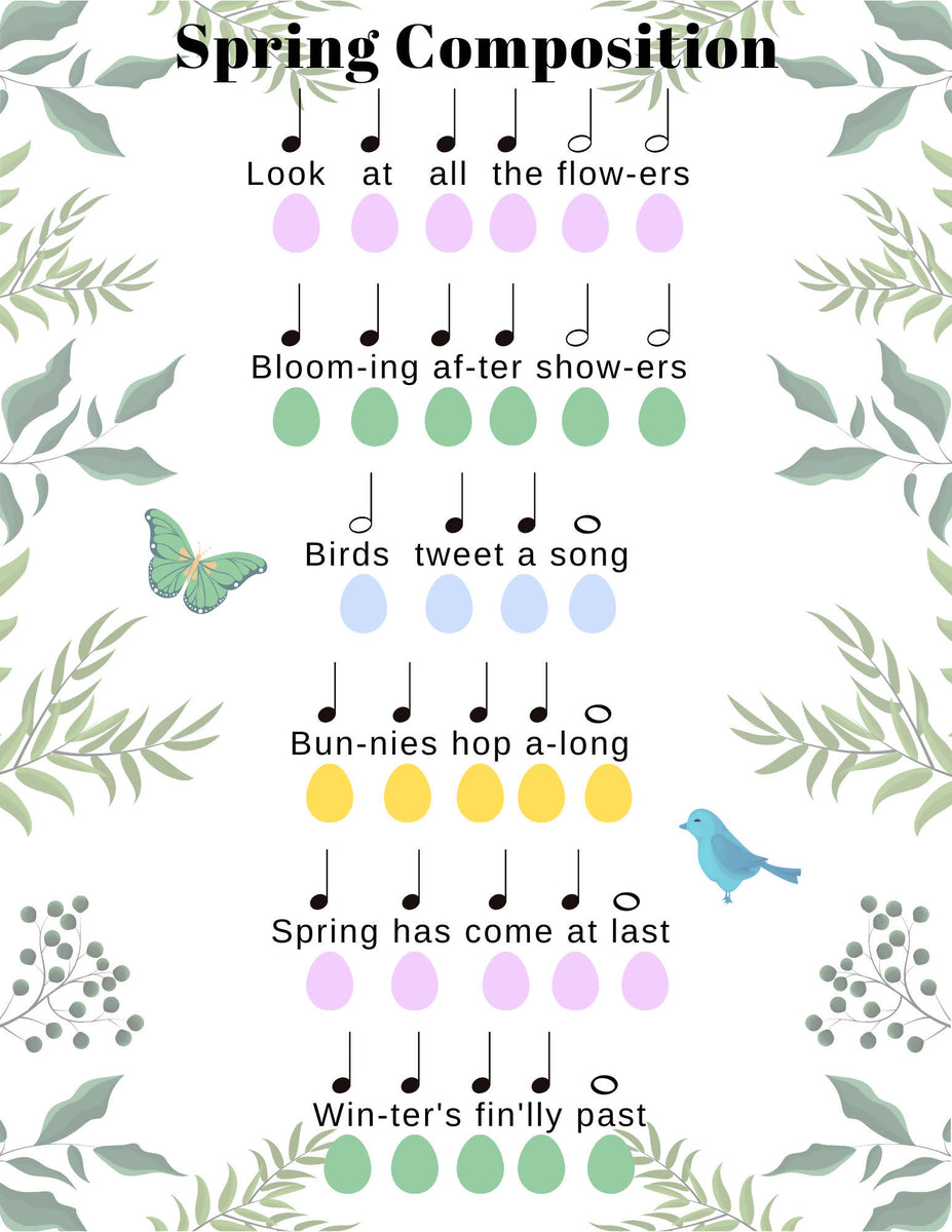 spring composing activity beginner elementary intermediate – Music ...