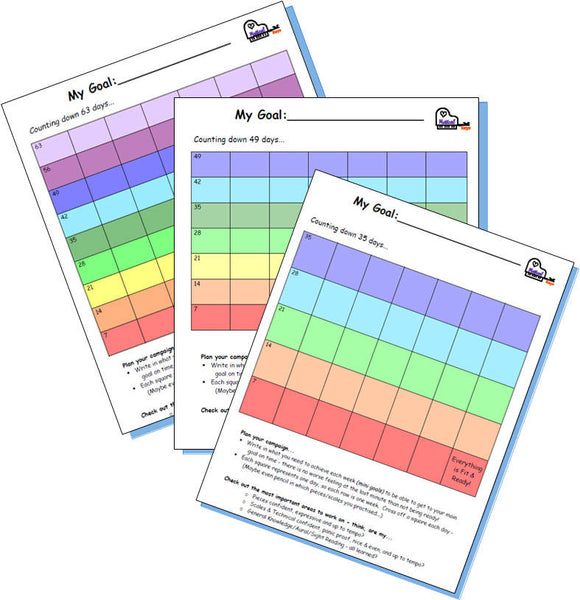 'My Goal' Countdown Incentive Charts – Music Teacher Resources