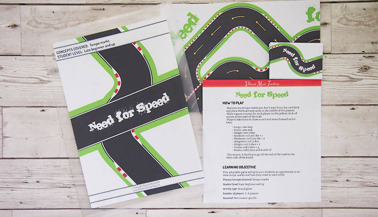 Tempo marks game for beginner music students - Need for Speed – Music ...