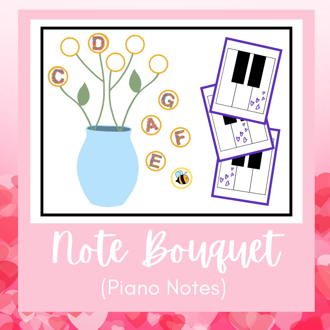 3 Piano Notes Valentine's Day Games – Music Teacher Resources