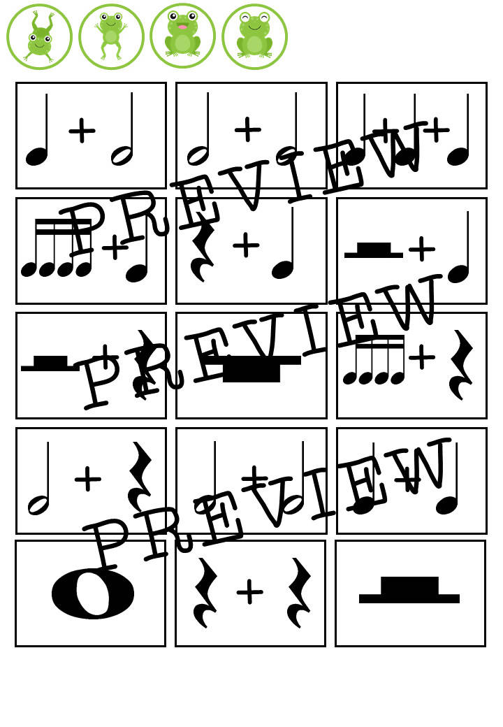 Hoppy Frog | Note Values Game – Music Teacher Resources