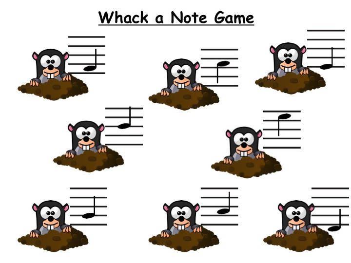 Whack A Mole Note Recognition Game – Music Teacher Resources