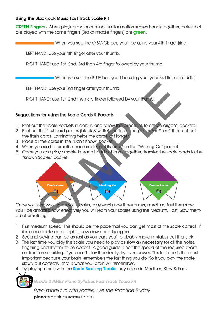 FAST TRACK SCALE KIT - AMEB PIANO (COMPREHENSIVE) GRADE 3 – Music ...