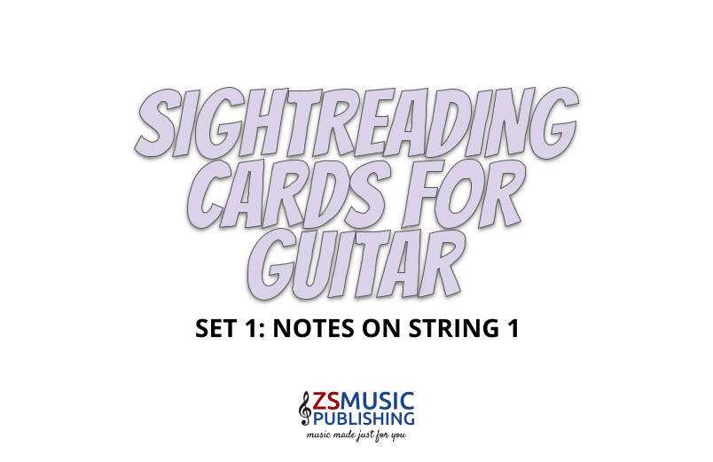 Sightreading Cards for Guitar Set 1 – Music Teacher Resources